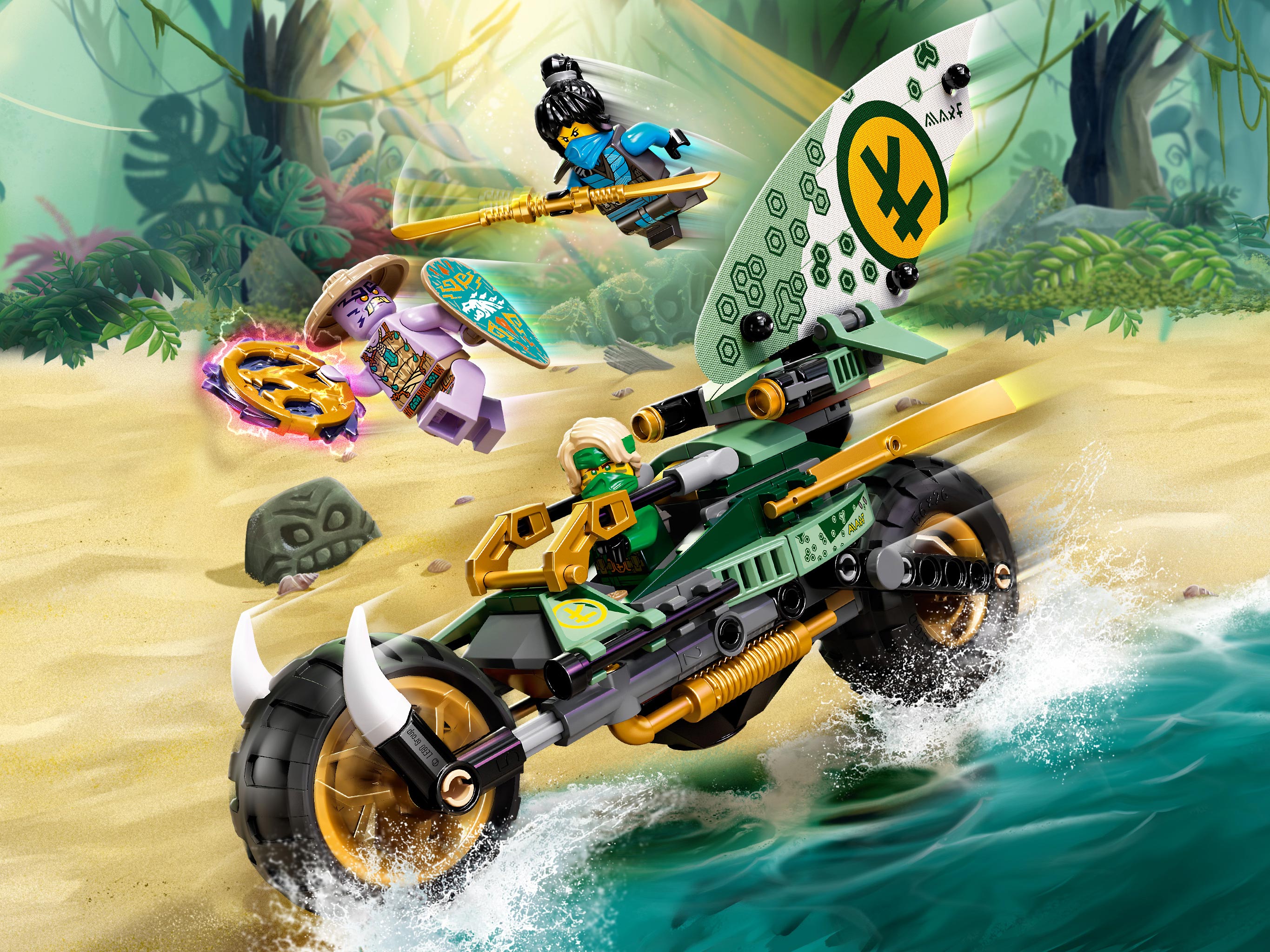 Конструктор Ninjago (Ниндзяго) 71745 Мотоцикл Ллойда для джунглей LEGO ...
