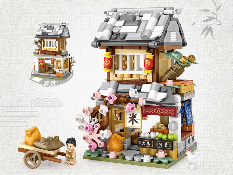 Конструктор LOZ 1742_MK Магазин риса - купить в Сети магазинов конструкторов Мир Кубиков, Москва