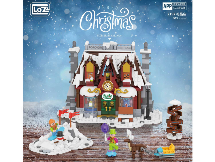 Конструктор LOZ 2197_MK Рождественская сувенирная лавка - купить в Сети магазинов конструкторов ...