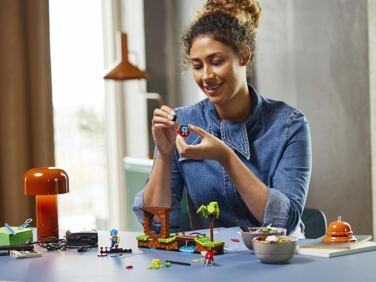 Конструктор LEGO Ideas (Айдиас) 21331 Супер Соник - зона Грин Хилл ...