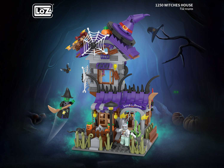 Конструктор LOZ 1250_MK Ведьмин дом - купить в Сети магазинов конструкторов Мир Кубиков, Москва
