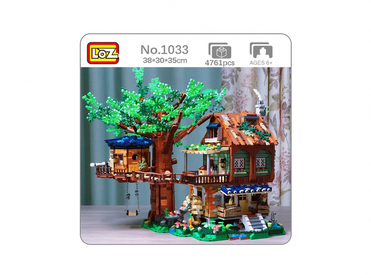 Конструктор LOZ 1033_MK Дом на дереве - купить в Сети магазинов конструкторов Мир Кубиков, Москва