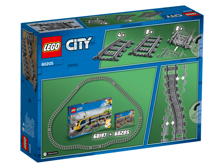 Конструктор City (Сити) 60205 Рельсы LEGO - купить в Сети магазинов ...