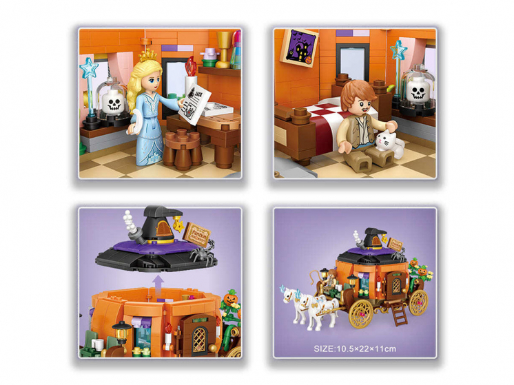 Конструктор LOZ 1134_MK Карета из тыквы - купить в Сети магазинов конструкторов Мир Кубиков, Москва