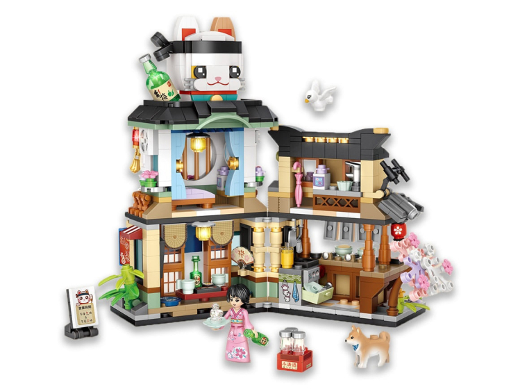 Конструктор LOZ 1232_MK Уличный ресторан Кошка - купить в Сети магазинов конструкторов Мир ...