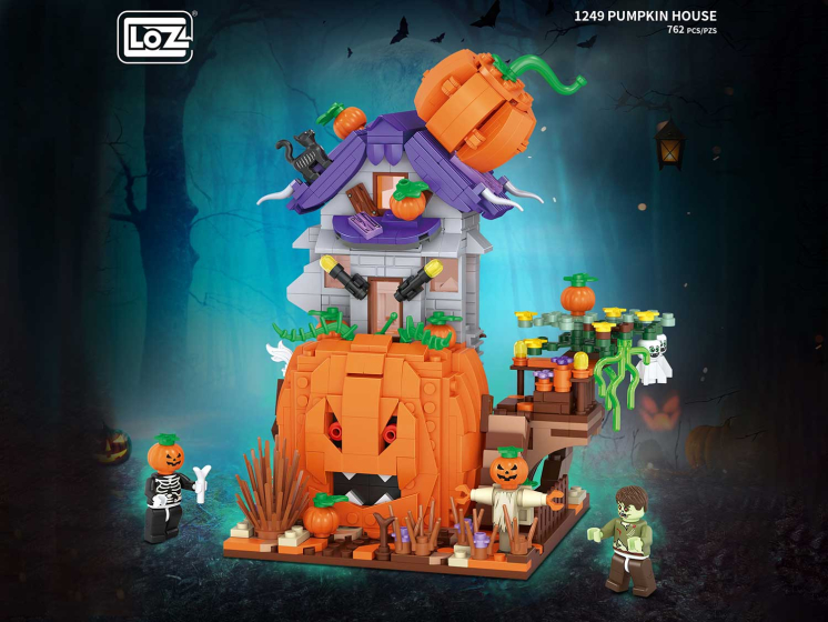 Конструктор LOZ 1249_MK Дом-тыква - купить в Сети магазинов конструкторов Мир Кубиков, Москва