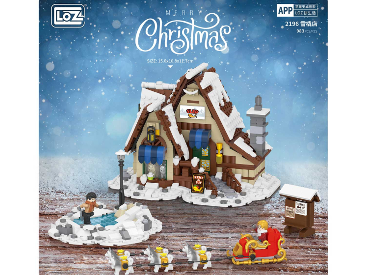 Конструктор LOZ 2196_MK Рождественская хижина - купить в Сети магазинов конструкторов Мир ...