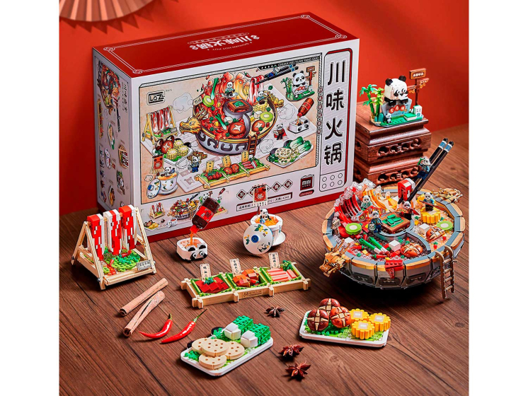 Конструктор LOZ 1072_MK Ресторан Сычуаньское блюдо - купить в Сети магазинов конструкторов Мир ...
