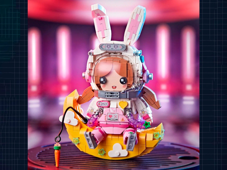 Конструктор LOZ 1754_MK Девочка-астронавт - купить в Сети магазинов конструкторов Мир Кубиков ...
