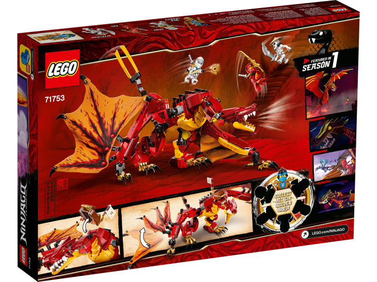 Конструктор Ninjago (Ниндзяго) 71753 Атака огненного дракона LEGO ...