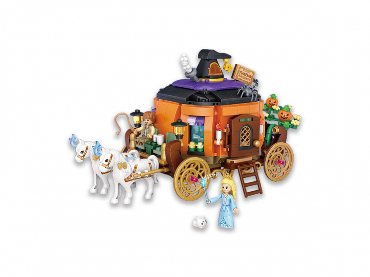 Конструктор LOZ 1134_MK Карета из тыквы - купить в Сети магазинов конструкторов Мир Кубиков, Москва