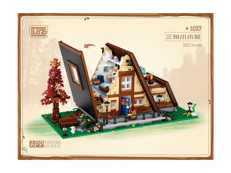 Конструктор LOZ 1037_MK Загородный домик - купить в Сети магазинов конструкторов Мир Кубиков, Москва