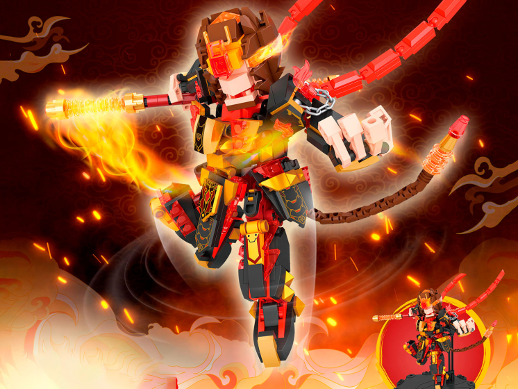 Конструктор LOZ 2183_MK Робот-обезьяна - купить в Сети магазинов конструкторов Мир Кубиков, Москва