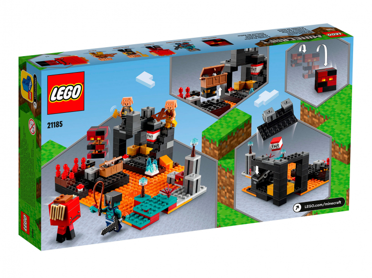 Конструктор LEGO Minecraft (Майнкрафт) 21185 Бастион Нижнего мира ...