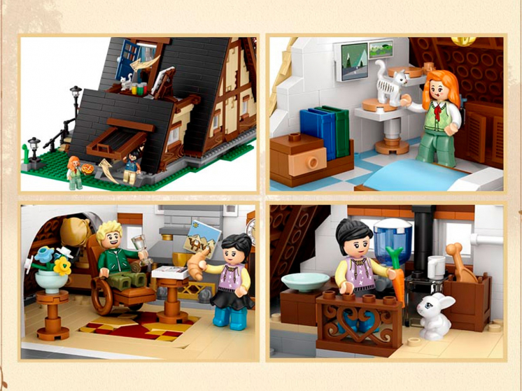 Конструктор LOZ 1037_MK Загородный домик - купить в Сети магазинов конструкторов Мир Кубиков, Москва