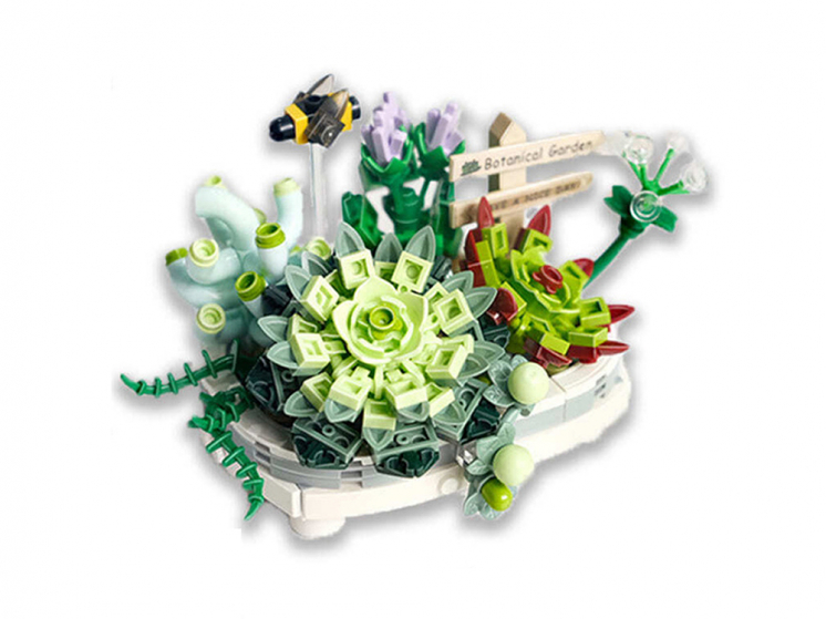 Конструктор LOZ 1660_MK Суккуленты - купить в Сети магазинов конструкторов Мир Кубиков, Москва