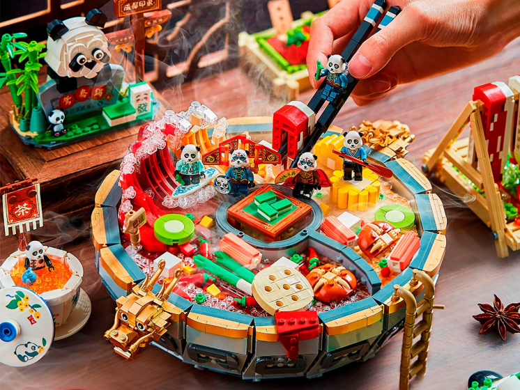 Конструктор LOZ 1072_MK Ресторан Сычуаньское блюдо - купить в Сети магазинов конструкторов Мир ...