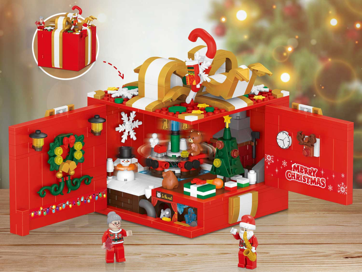 Конструктор LOZ 1937_MK Рождественский подарок - купить в Сети магазинов конструкторов Мир ...