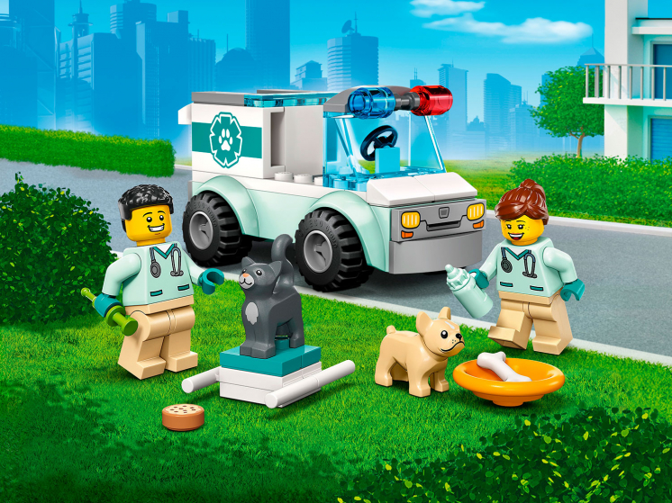 Конструктор LEGO City (Сити) 60382 Ветеринарный фургон - купить в Сети ...