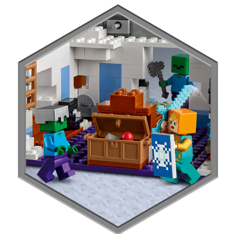 Конструктор Minecraft (Майнкрафт) 21186 Ледяной замок LEGO - купить в ...