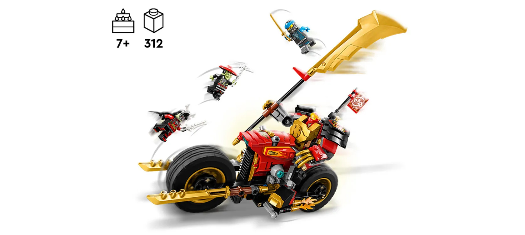 Конструктор LEGO Ninjago (Ниндзяго) 71783 Робот-гонщик Эво Кая - купить ...